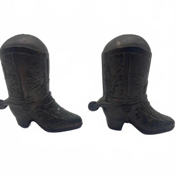 Kitchen | Vintage Metal Cowboy Boot Salt Pepper Set | Poshmark
